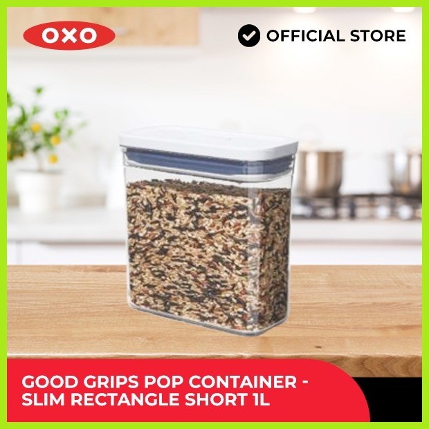 OXO Houseware Good Grips POP Container - Slim Rectangle 1L | Shopee Philippines