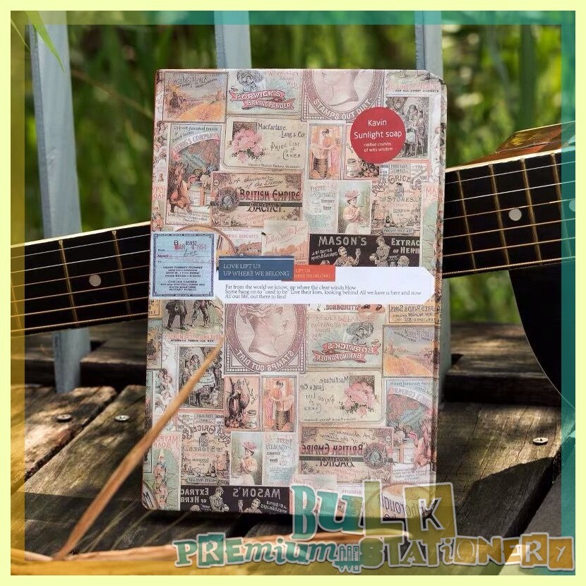 European Vintage Classic Notebook Simple Fashion Watercolor Kraft Paper ...