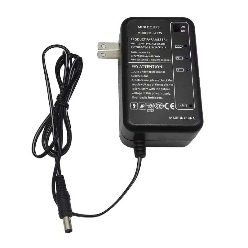5V 9V 12V 1A 5000Mah 4000Mah Portable Mini Dc Ups For Modem CCTV Camera ...