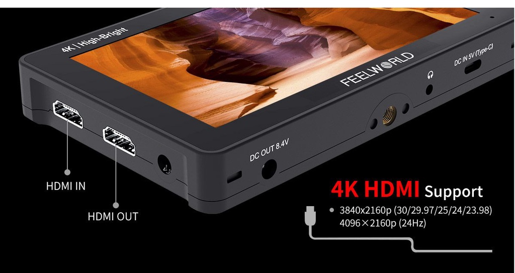 Feelworld F5 PROX 5.5 Inch 1600nit High Bright Full HD IPS Panel Touch ...