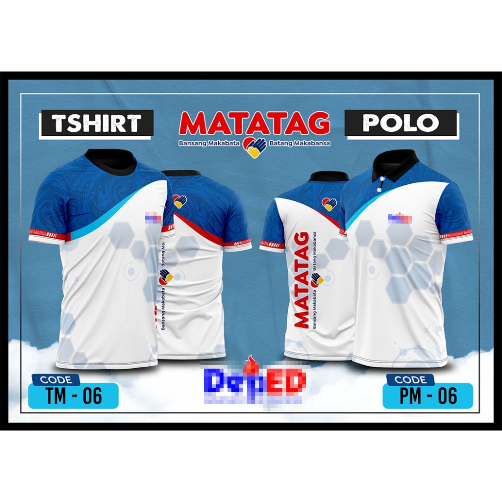 MATATAG UNIFORM SUBLIMATION CODE-06 Polo Shirt WITH logo | Shopee ...
