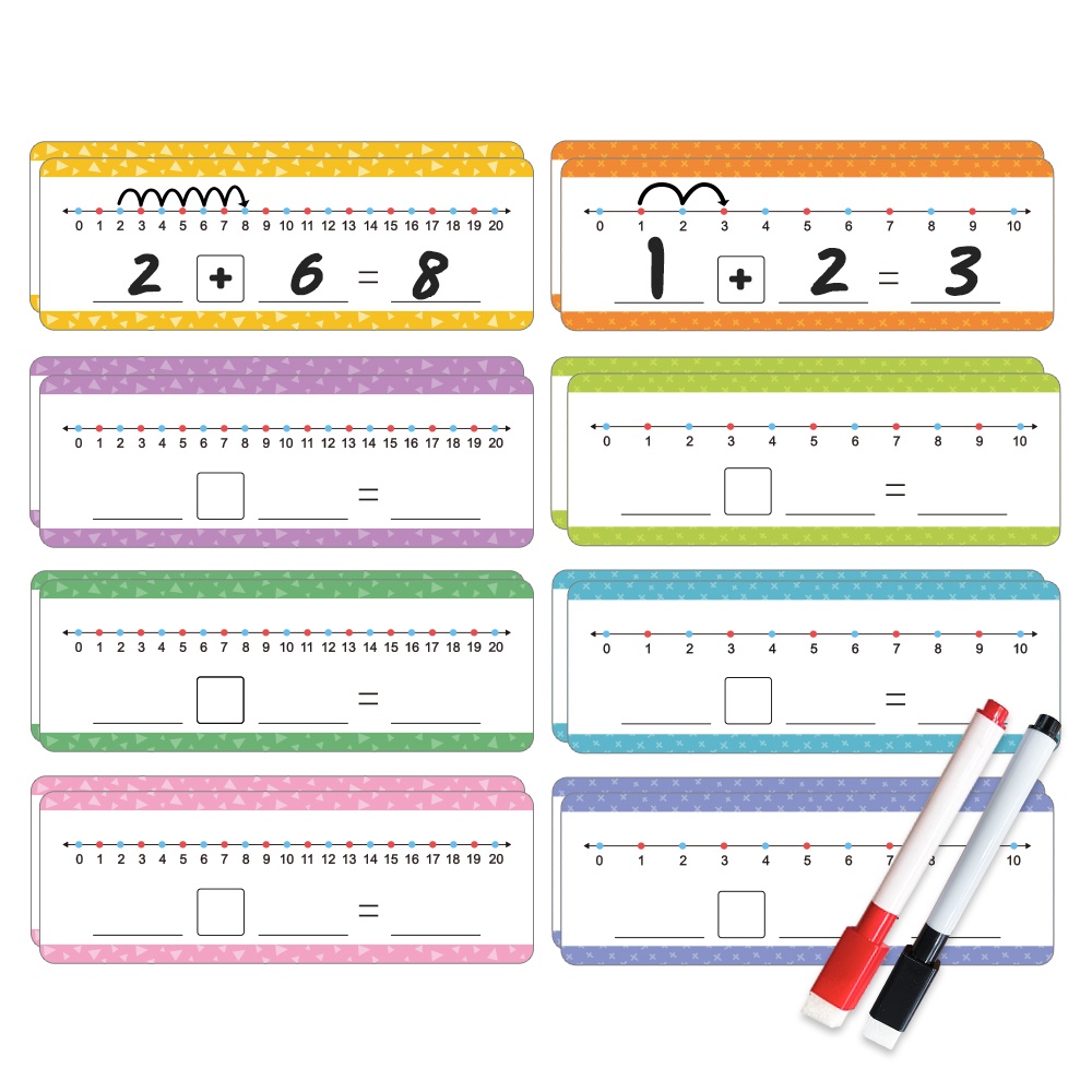 Preschool Children's Mathematics Enlightenment Number Line Addition and ...