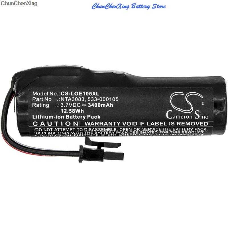 OrangeYu 3400mAh Baterya 533-000105,NTA3083 para sa Logitech S-0012,UE ...