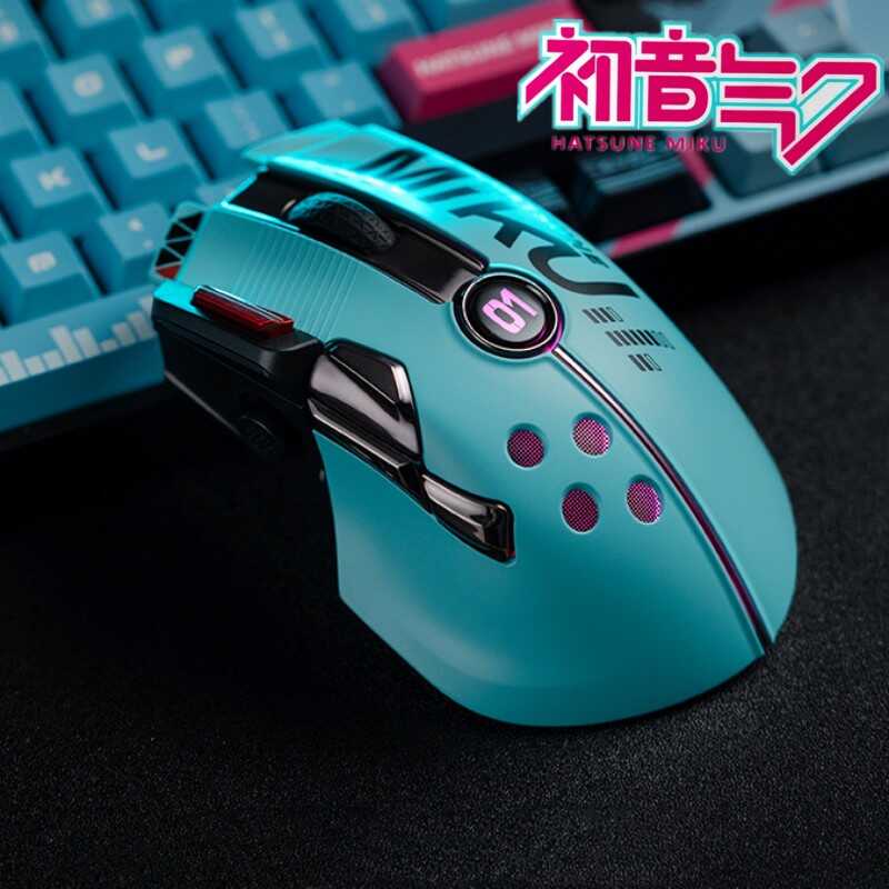 Hatsune Miku Gaming Mouse Anime Usb 2.4G Wireless Rgb Light 12000Dpi ...