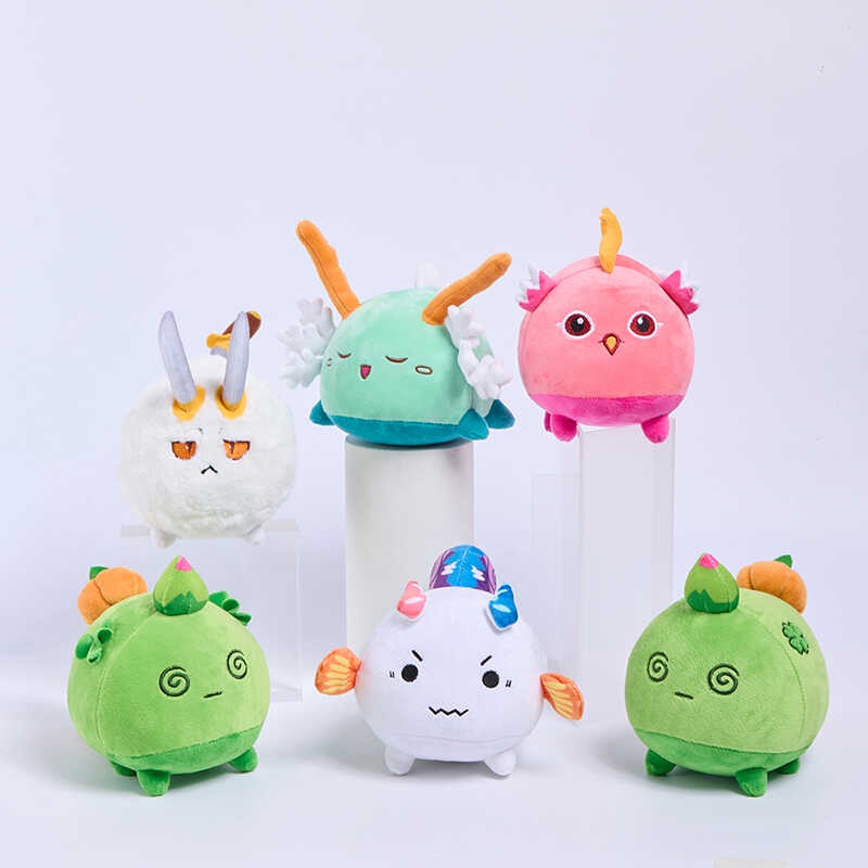 20cm Axie Infinity Plush Soft Toy Round Cute Kawaii Cartoon Stuffed ...
