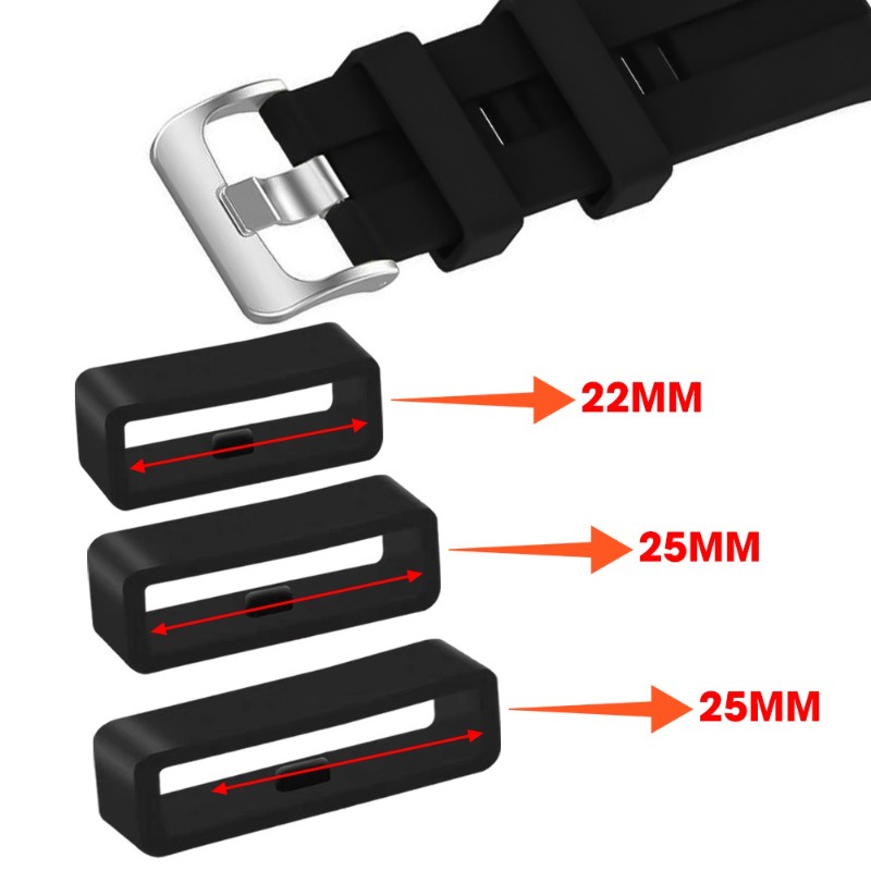 [Wholesale Price] Universal Silica Gel Watch Band Fasten Ring / 12MM ...