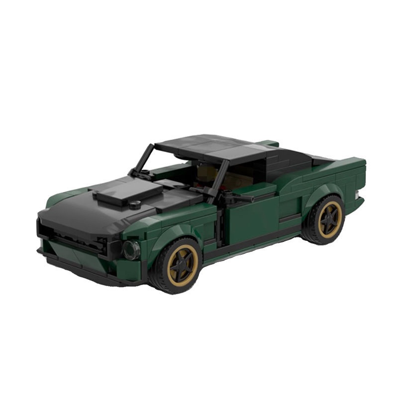 MOC 1968 Ford Mustang Fastback Speed Champions Sports Cars Building ...