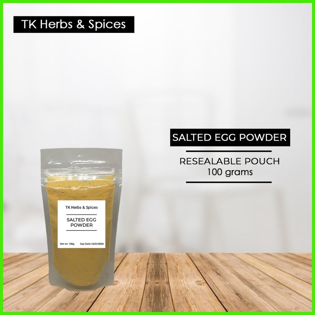∇ ⚽︎ Premium Salted Egg Powder 50, 100 grams & Flip top Bottle | Shopee ...
