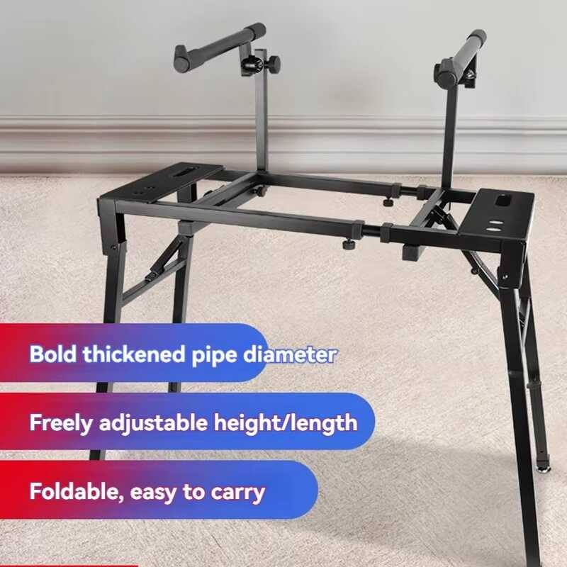 Piano Electronic Universal Bracket Double-Layer Folding Liftable ...