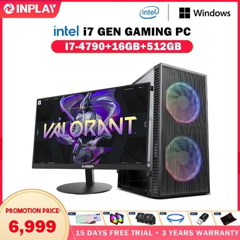 Intel I5 / I7 Desktop Computer Quad-Core 8Gb RAM 256Gb SSD Full Set ...