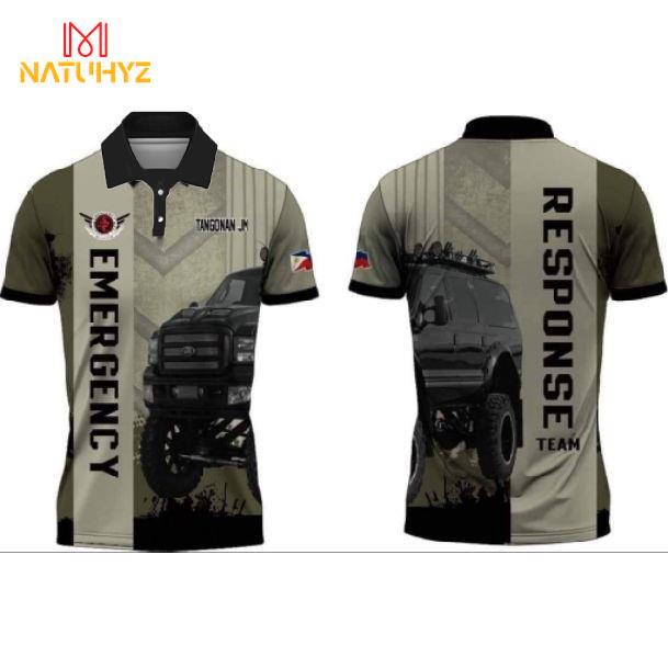 Emergency Response Team Full Sublimation 3d Shir Polo Shirt for Men ...