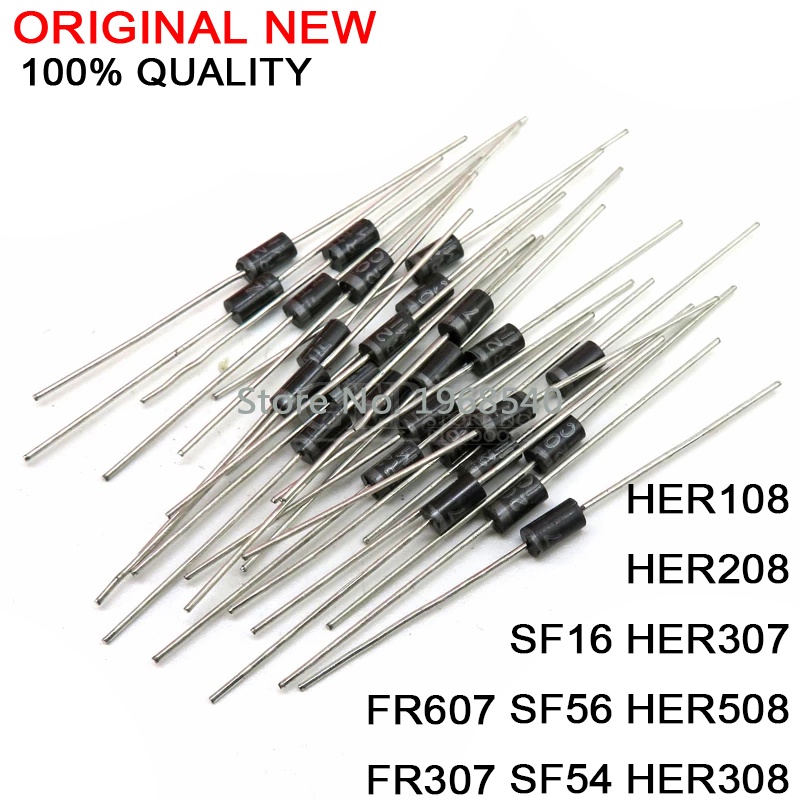 20Piece Rectifier Diode HER108 HER208 HER307 HER308 HER508 SF16 SF56 ...