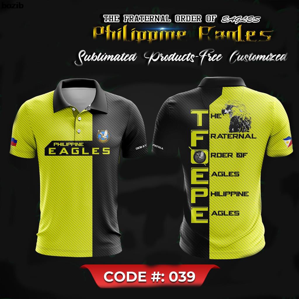 bozibb Philippine Eagles Polo Shirt Code#039 | Shopee Philippines