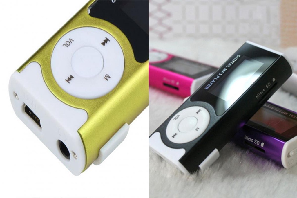 SOU_ 13 inch LCD Screen Clip USB Mini Mp3 Music Player Support 16GB ...