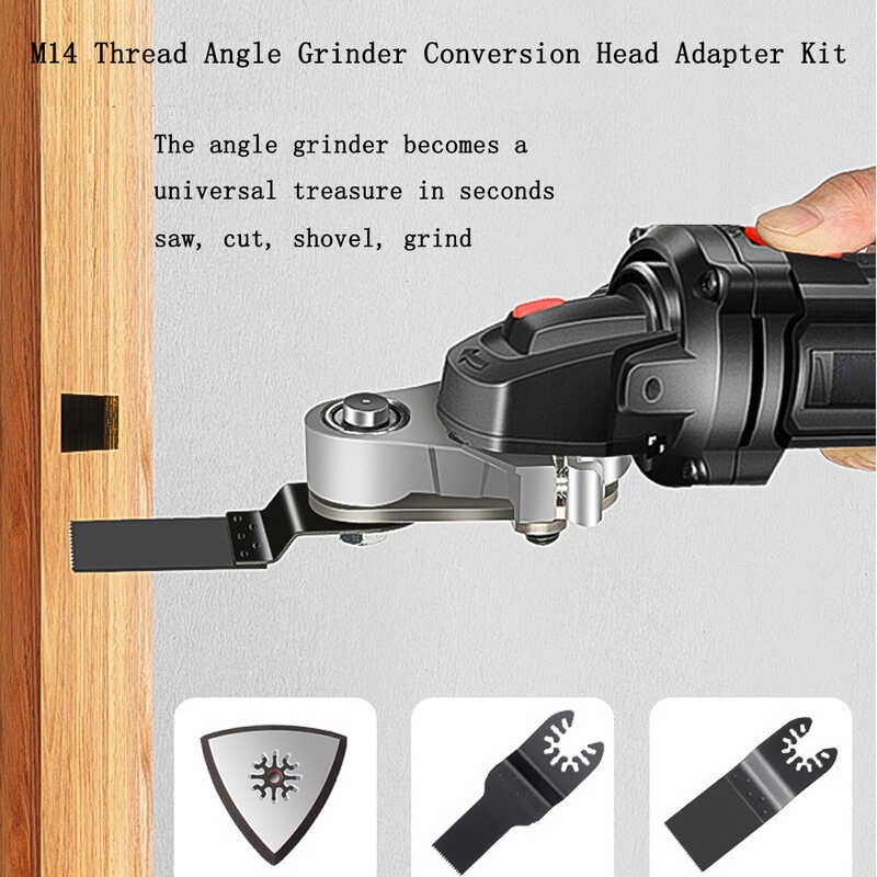 M14 Thread Angle Grinder Conversion Head gamit ang Power Oscillating ...