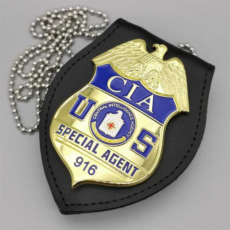 US Golden M Badge CIA Badge Agent FBI Certificate Fbi Badge ...