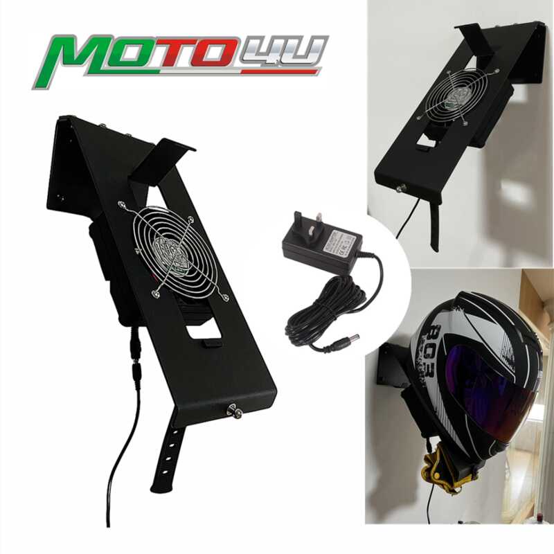 New Helmet Dryer Helmet Wall Mount Holder Rack with Ventilation Fan ...