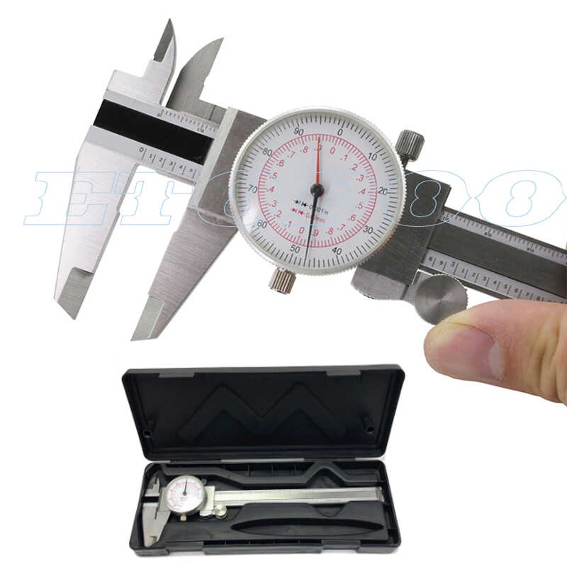 Mag-dial Caliper 6" / 150mm Dual Reading Scale Metric GB Standard Inch ...