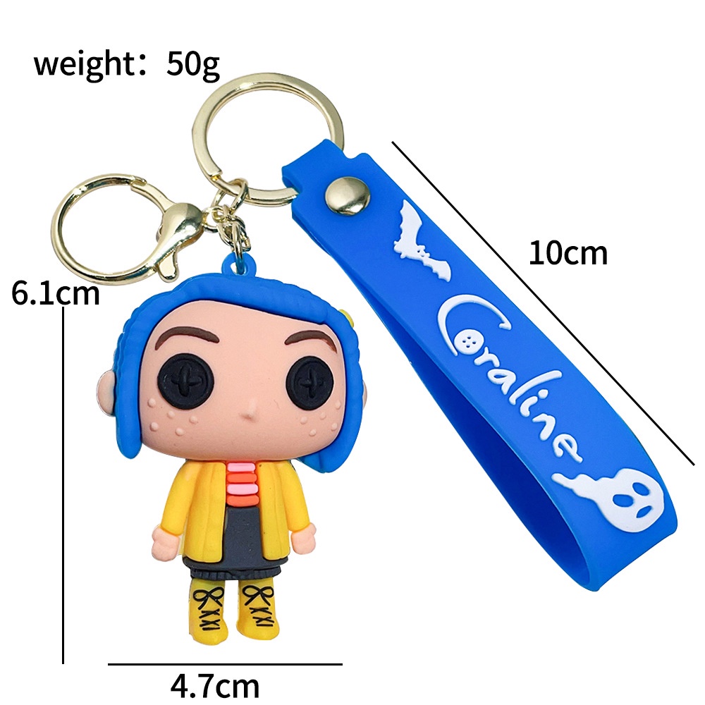 New Ghost Mother Keychain Necklace Caroline Cartoon Character Keychain ...