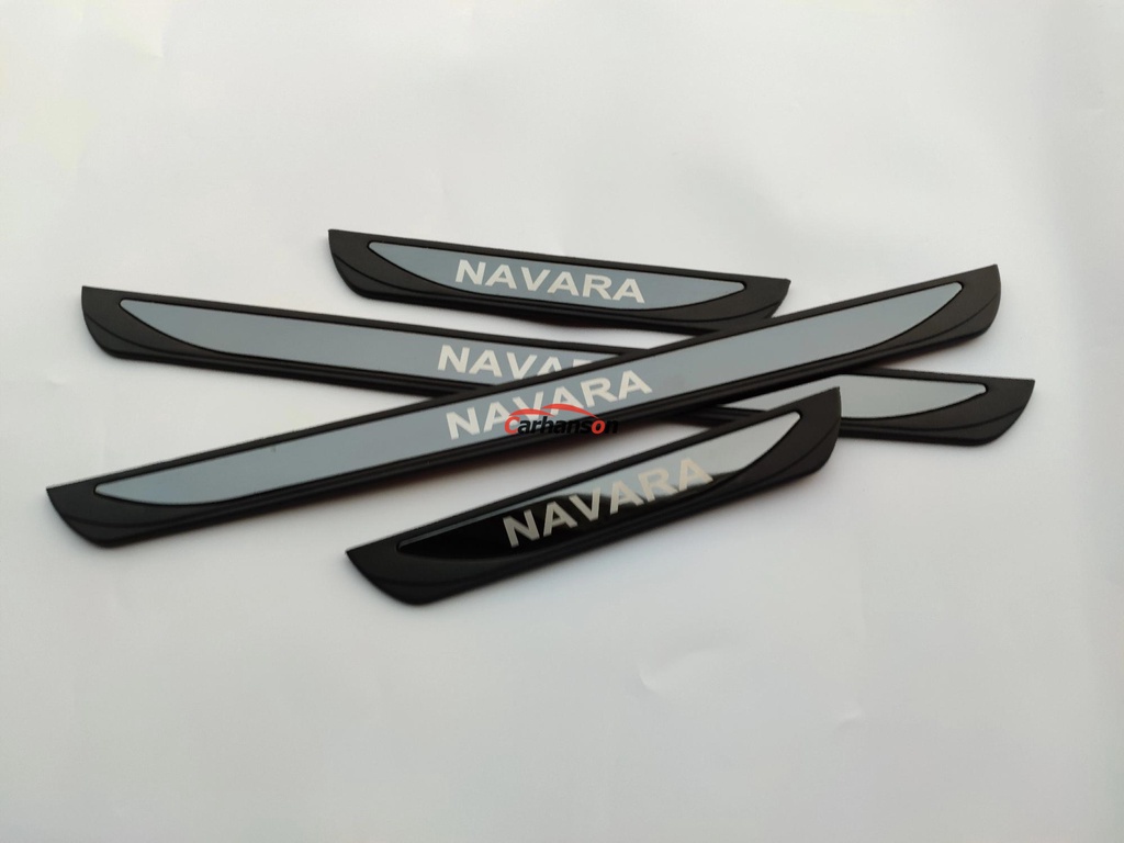 Car Side Door Sill Strips For Nissan Navara 2017 2024 Accessories Anti ...
