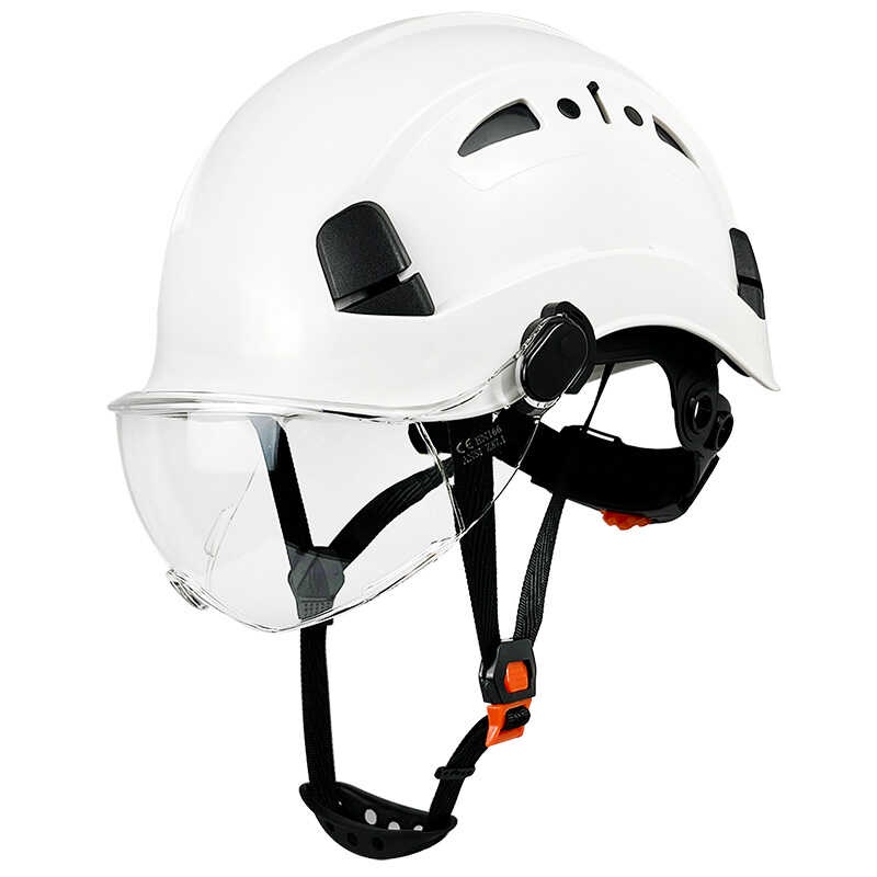 ANSI Construction Safety Helmet With Goggles For Engineer Visor ABS ...