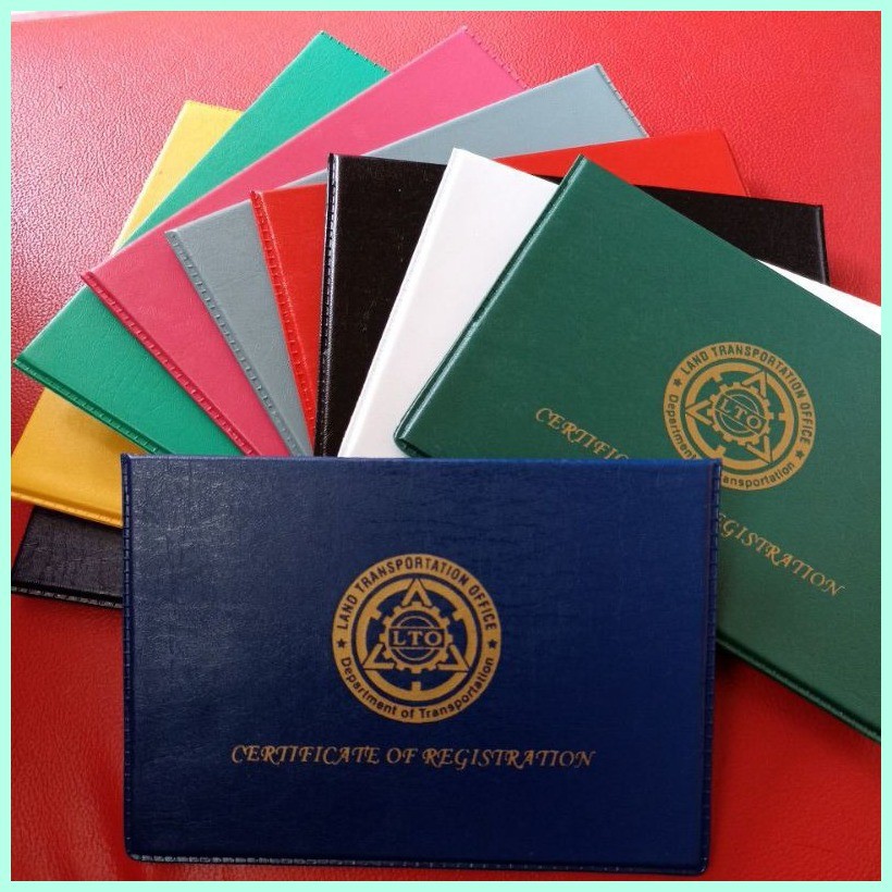 CERTIFICATE OF REGISTRATION AND LTO DOCUMENTS CARD HOLDER ( W/ GOLD ...