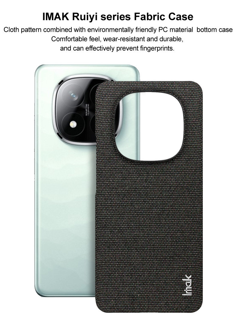 Redmi Note 14 Pro Case IMAK Ruiyi Series Fabric Case for Xiaomi Redmi Note14 Pro+ Plus 5G Cover ...