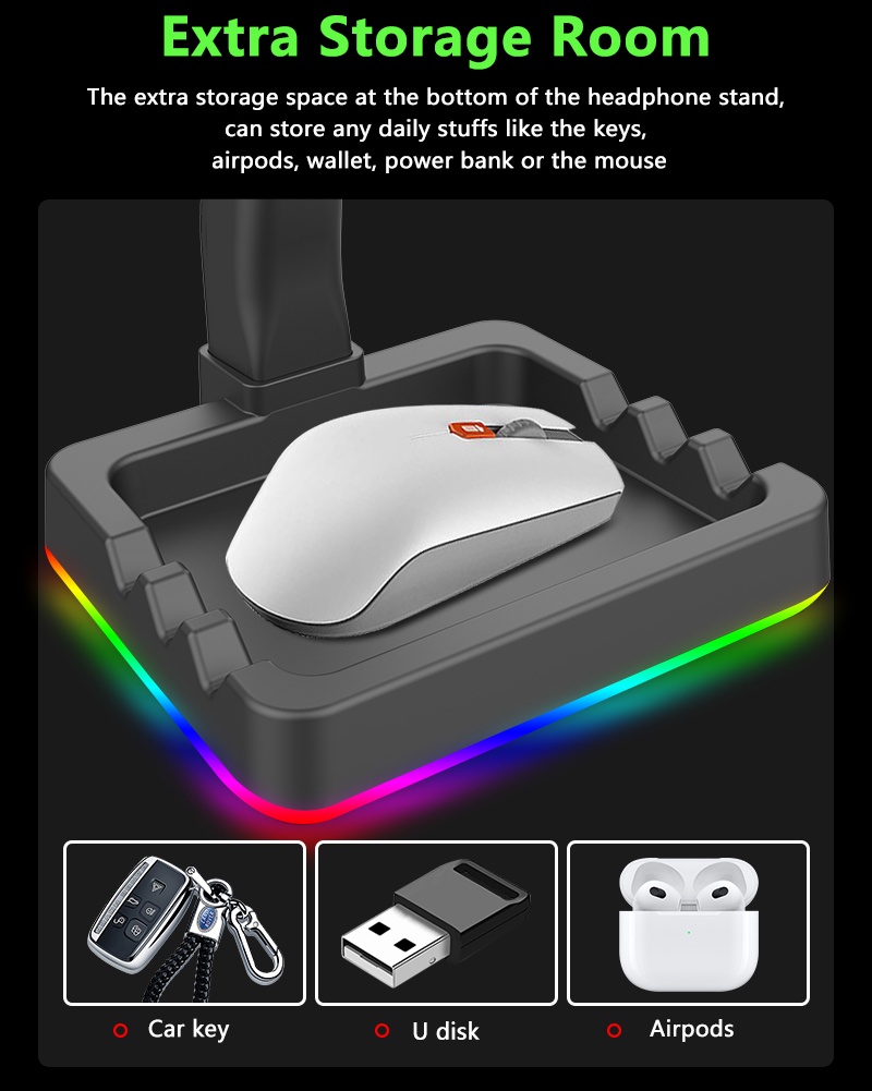Smart RGB All-in-One Headset stand headphone stand headphone holder ...
