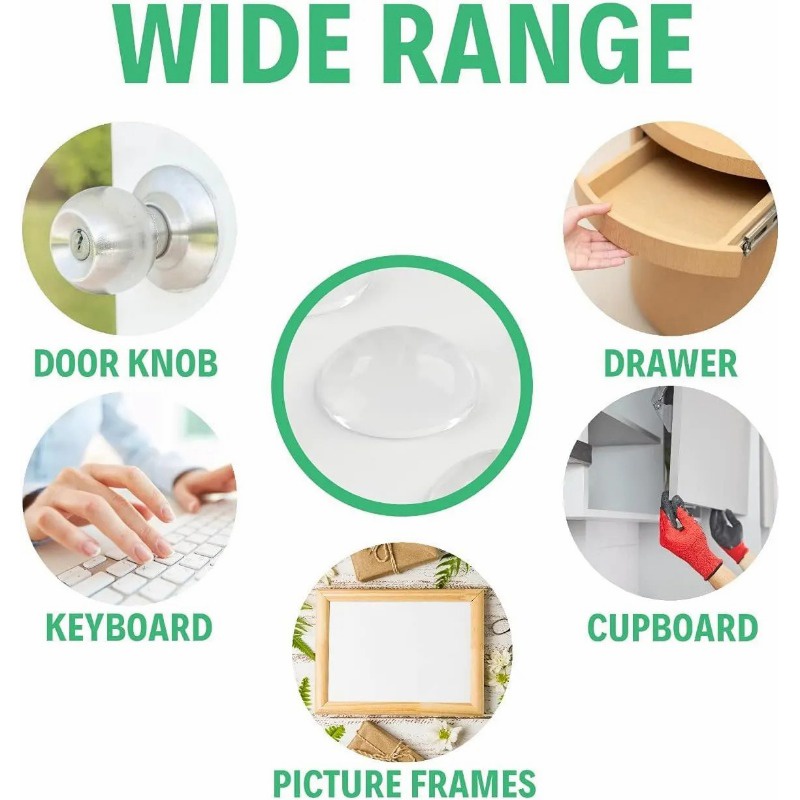 8pcs Thickened Furniture Safety Rubber Strip / Anti-collision Silicone ...