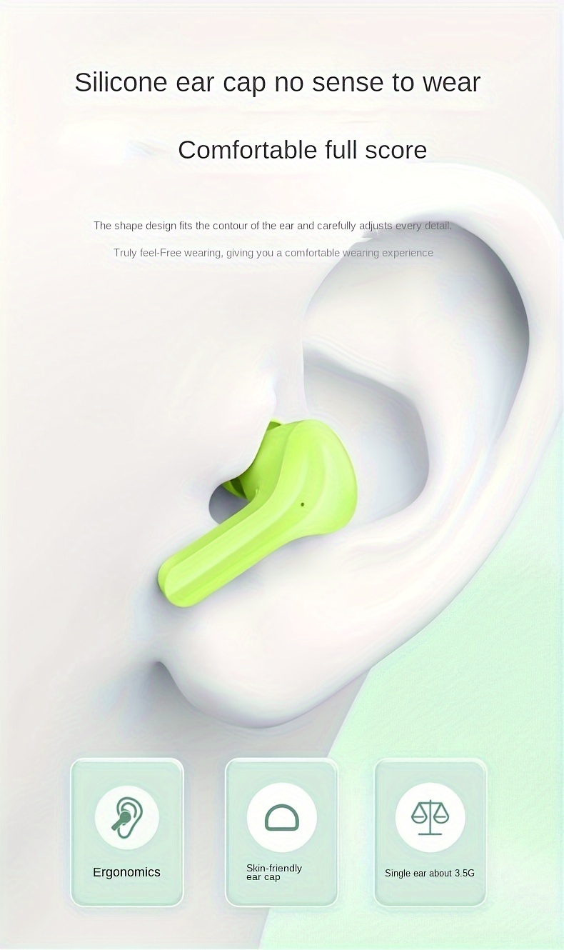 TWS S8 Earbuds 5 Colors Transparent Body Earphone bluetooth wireless ...