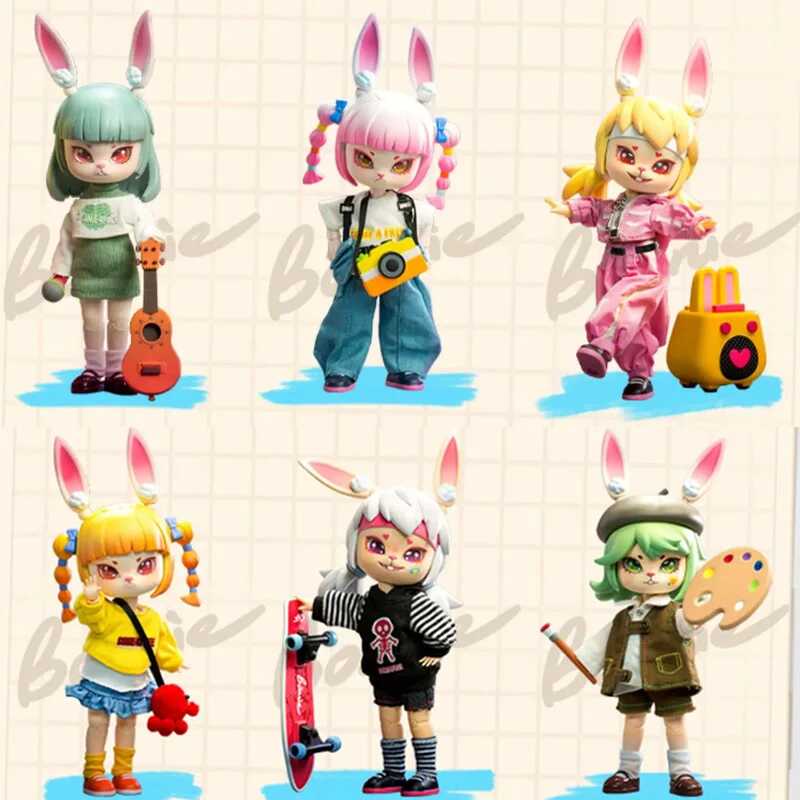 Bonnie Blind Box Movable Joint Rabbit Doll Cute Elf Ob11 1/12 Bjd ...