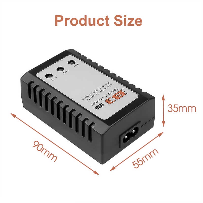 EU/US Plug Compact Balance Charger B3 Para sa Lithium Battery Balanced ...