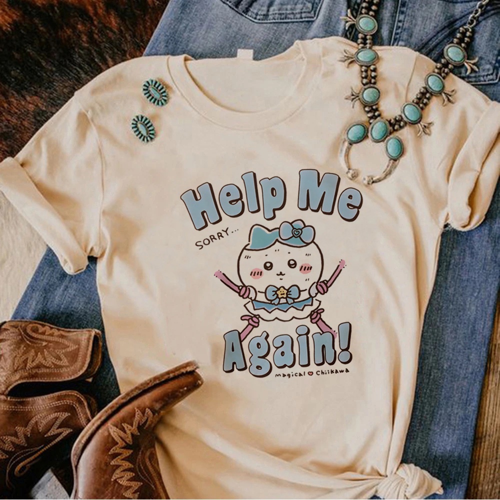Chiikawa tshirt women manga t-shirts girl Japanese clothes | Shopee ...