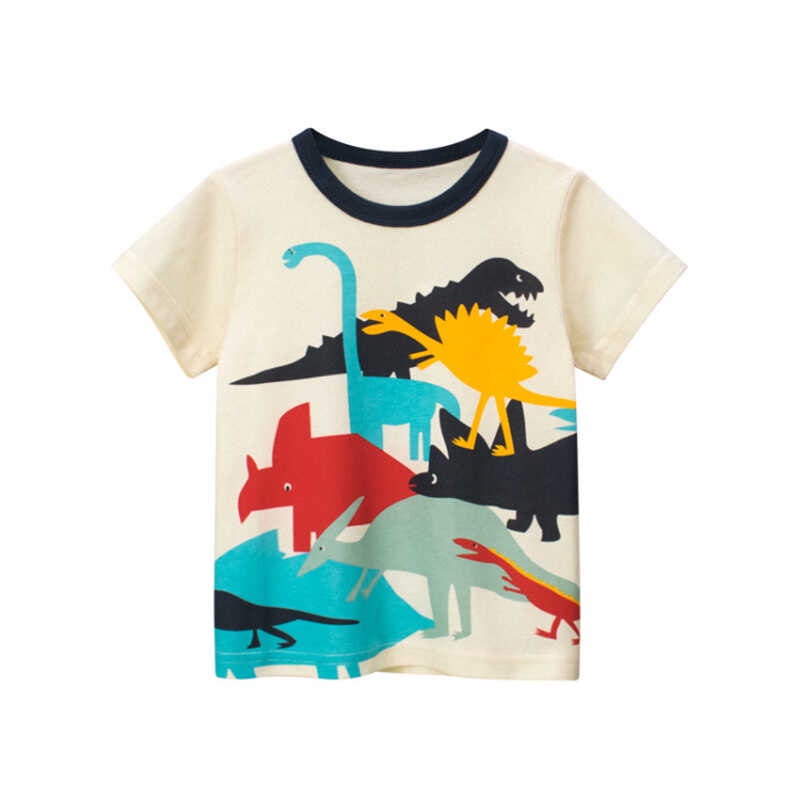 T-Shirts Ng Dinosaur Para Sa Mga Lalaki At Batang Babae, Maikling Damit ...
