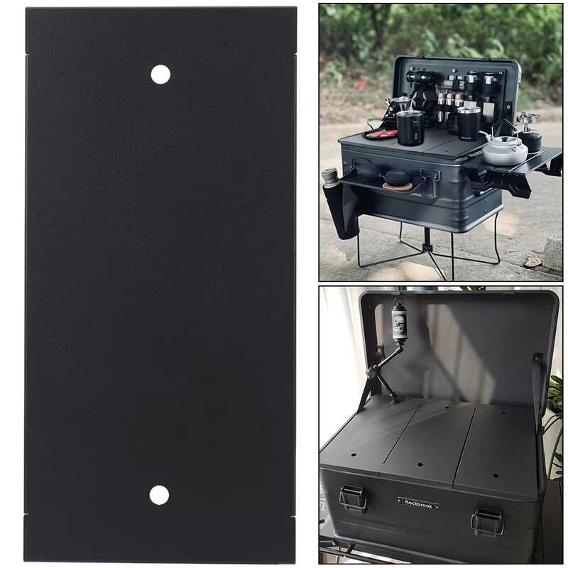 S S 50L Aluminum Alloy Travel Storage Box Table Unit Camping Equipment ...