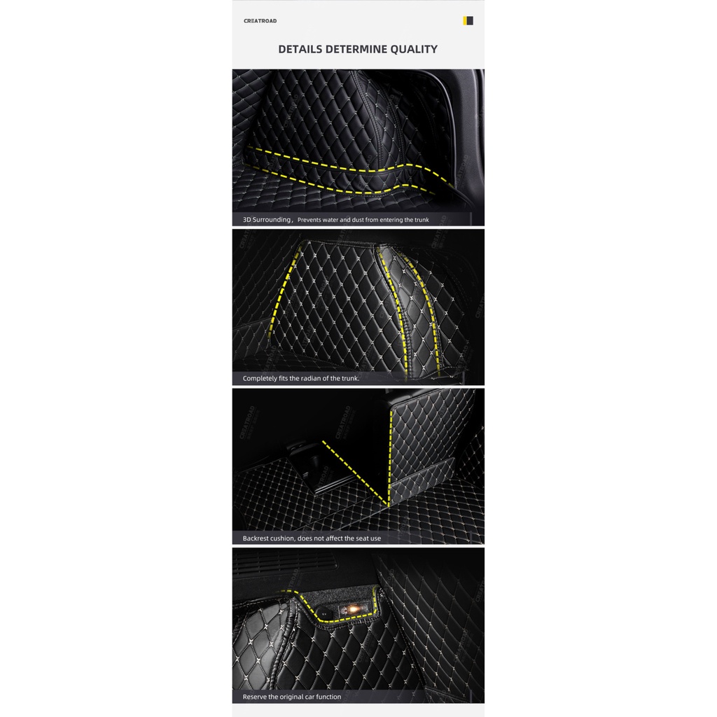 Auto Full Coverage Trunk Mat For HONDA Integra 2022 2023 Leather Car ...