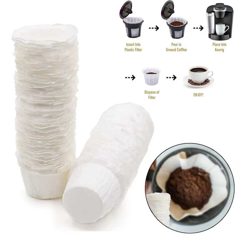 Xj 100Pcs Disposable Cups Replacement White Filter Paper Pod Para Sa ...