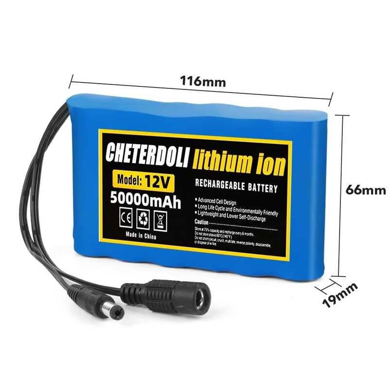 18650 3S2p 12V 50000Mah Original Lithium Ion Battery 12.6V 50Ah ...