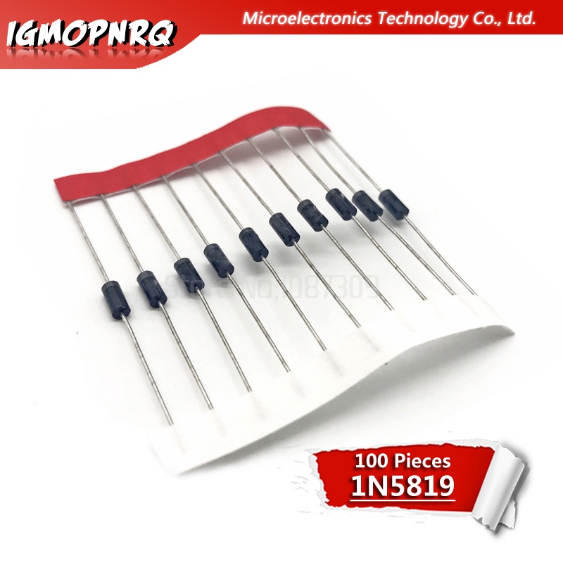 100PCS IN5819 DO-41 1A 40V SCHOTTKY DIODE 1N5819 DIP new original ...