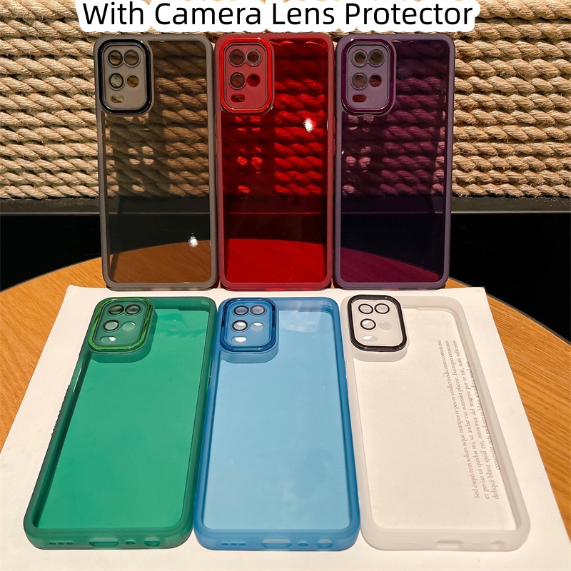 Luxury Case For Samsung A06 A15 A05 A05S A25 A35 A55 4G 5G Transparent With Camera Lens ...