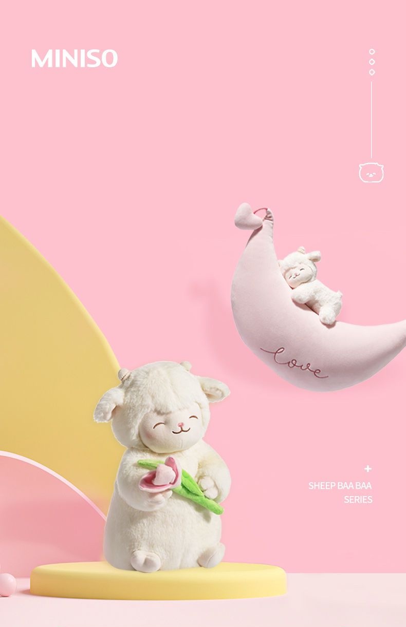 [Genuine Product Ready Stock] MINISO Lamb Tulip Plush Doll Doll Toy ...