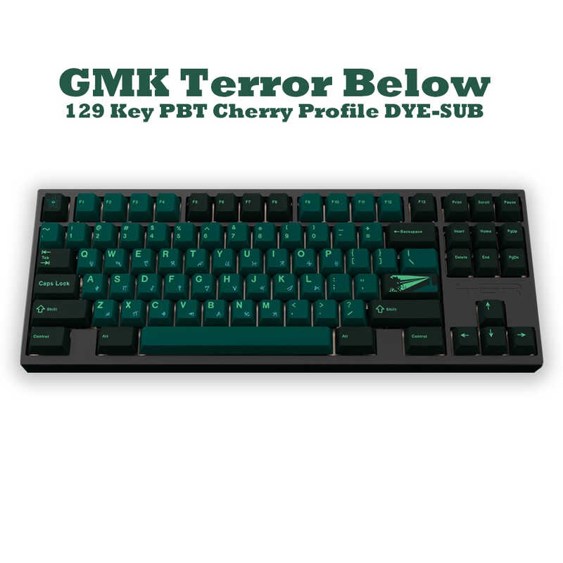 G Terror Below Cherry Profile PBT Keycap DYE-SUB Ingles Custom ...