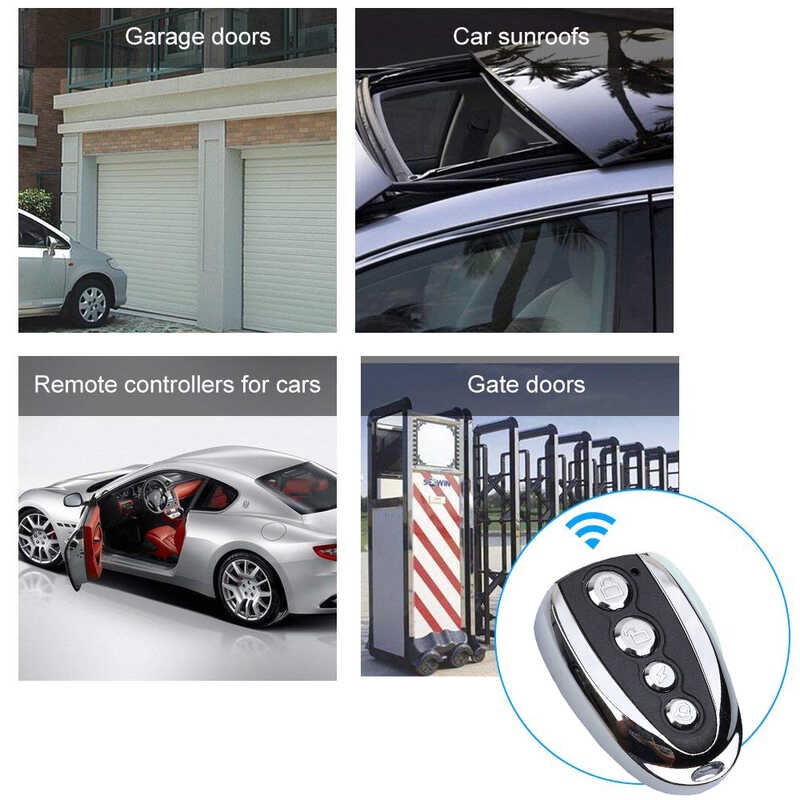 433Mhz 4 Channel Remote Control para sa Gate, Garage, Barrier. Keychain ...