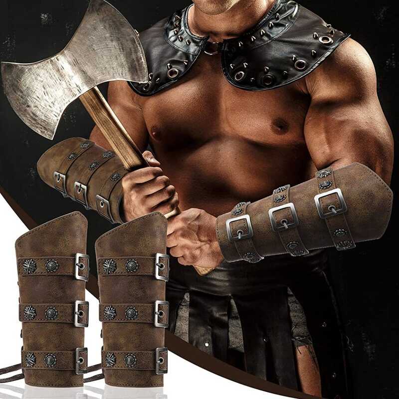 Archer Armor Wrister Wrist Guard Medieval Men's Retro Knight Wristband ...