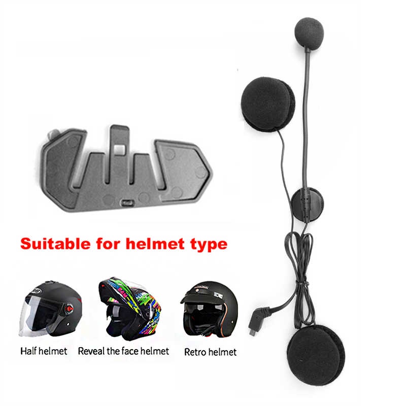 Helmet Headset Accessories Base At Cable Para Sa E1 Helmet Headset ...