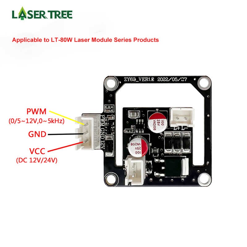 LASER TREE 20W 40W 80W Driver For Engraving Cutting Head Laser Module ...