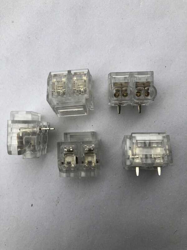 German HARTMANN plug-in spring type terminal block, 2-pin to 4-hole ...