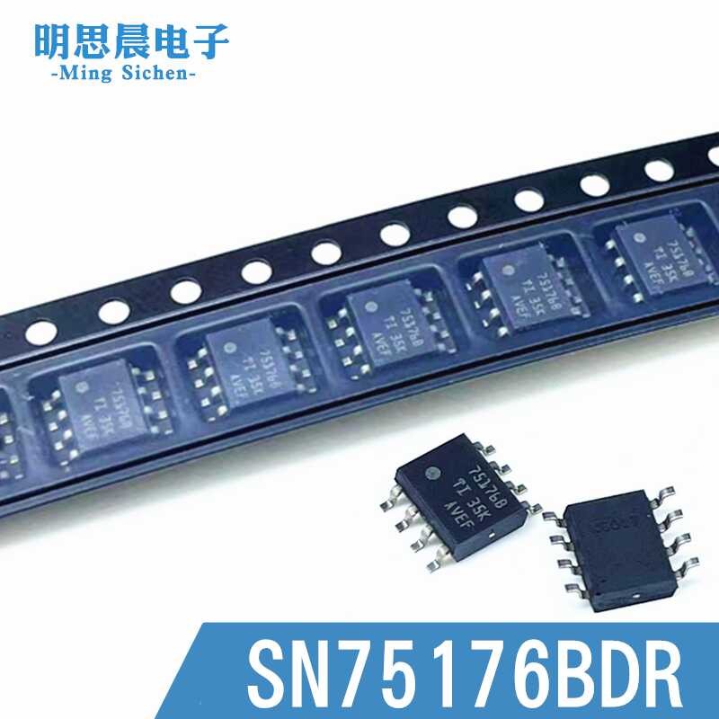 Brand new original SN75176BDR patch SOP8 silk screen 75176B RS485 differential transceiver chip ...