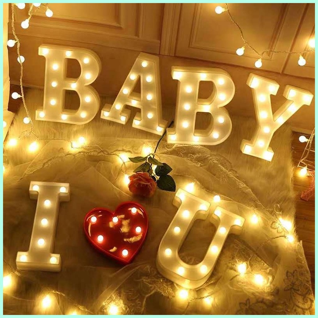 3D Led Letter Light Name Letter Standee Lettering Name for Backdrop ...