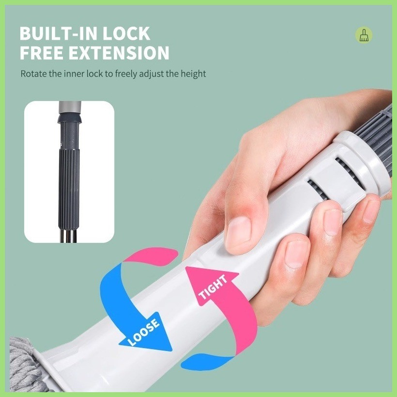 Spin Mop Magic Tornado Mop 360 Degree Easy Spin Map Floor Cleaning Mop ...